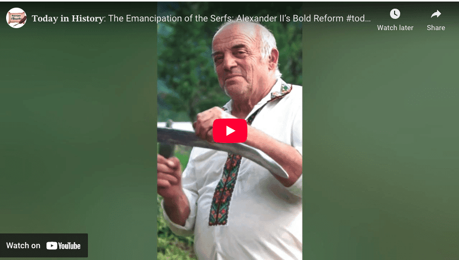 Video: Today in History- The Emancipation of Russia's Serfs - History ...