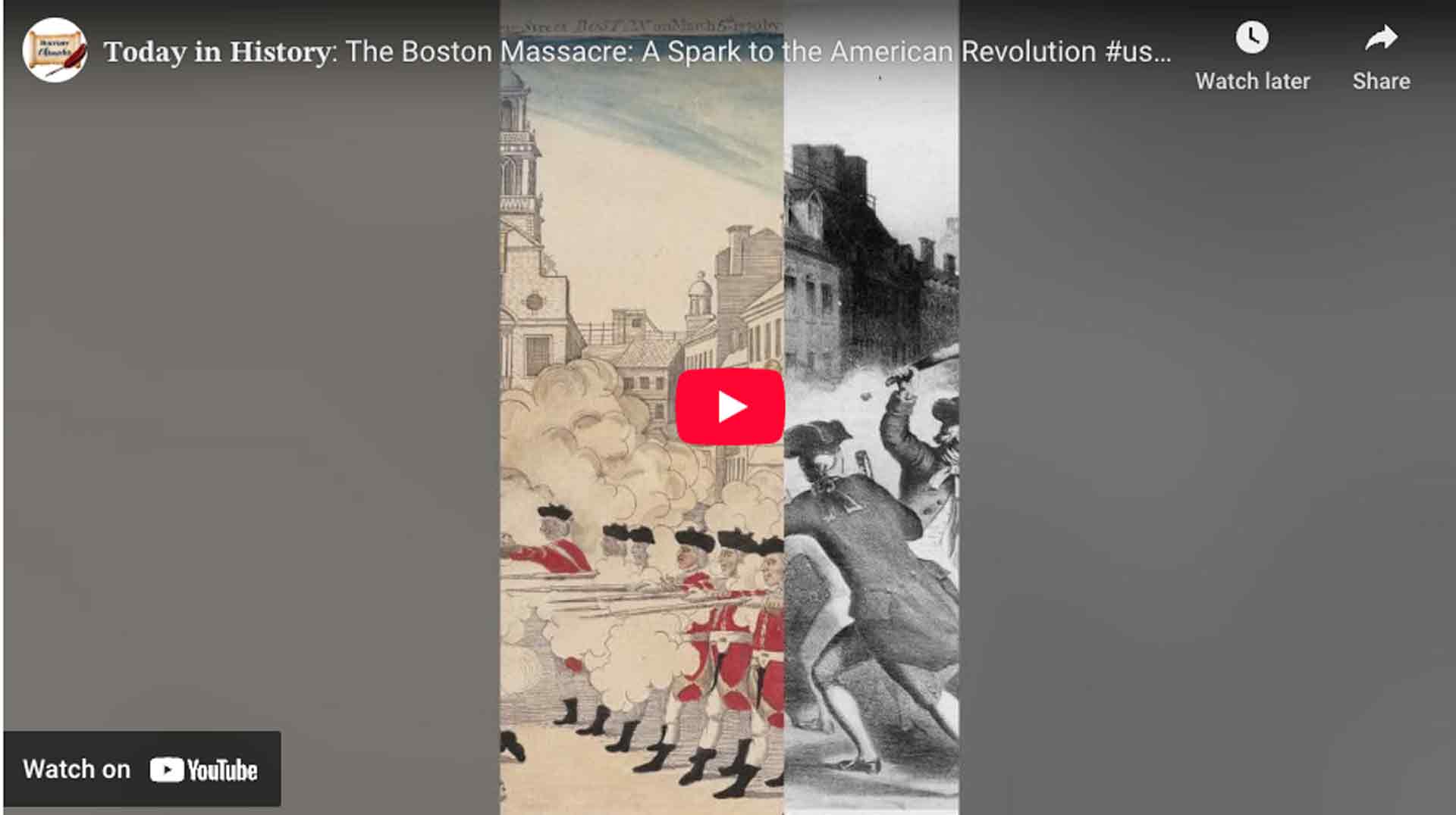 Video: Today in History- The Boston Massacre: A Spark to the American ...